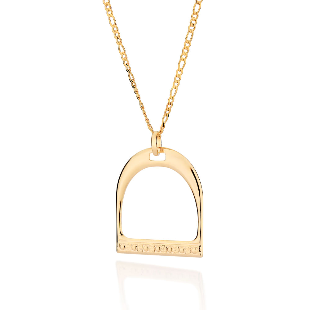 Pingentes | JOIA BANHADA OURO 18K | PINGENTE ESTRIBO BANHADO A OURO 18K ...